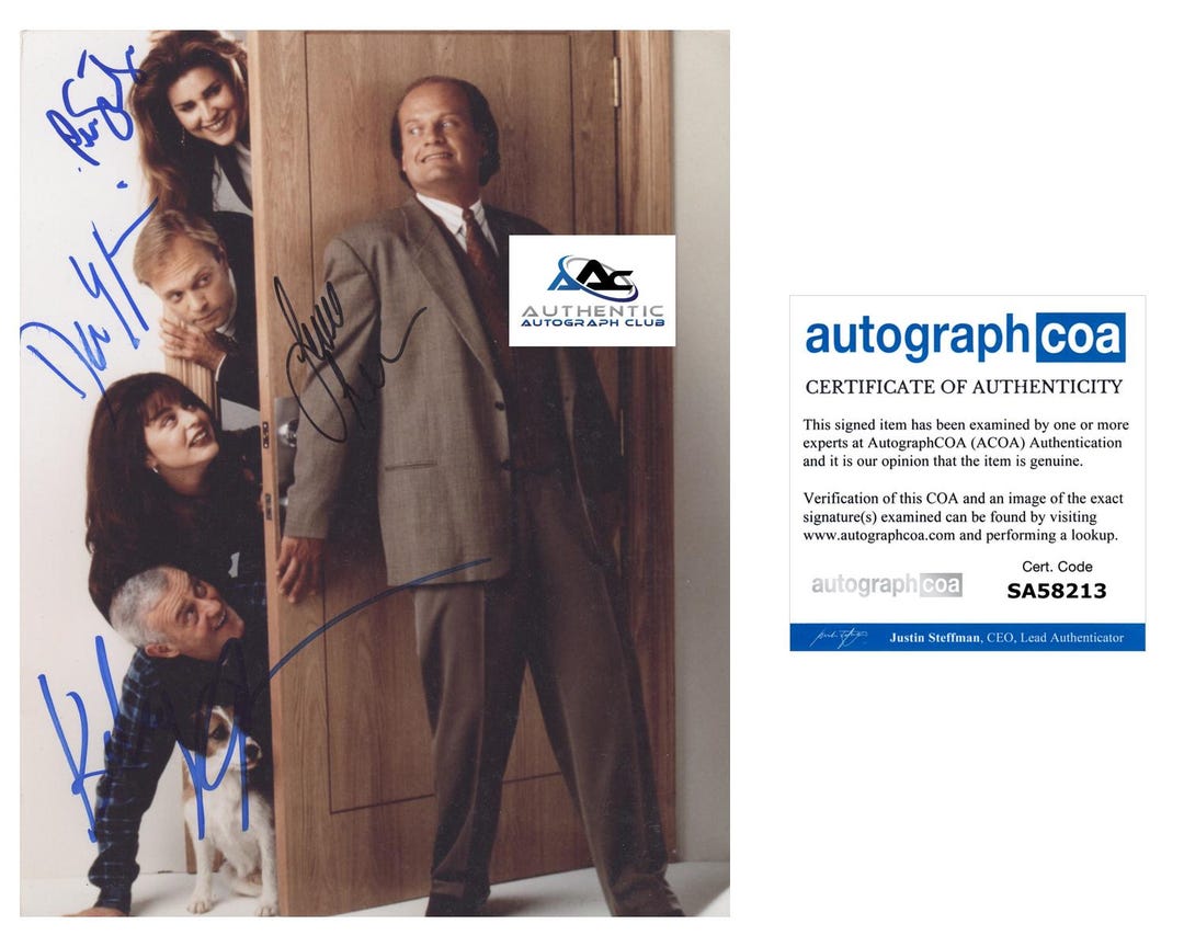 Frasier Tv Show Cast Kelsey Grammer X4 Autograph Signed 8x10 Photo Acoa ...