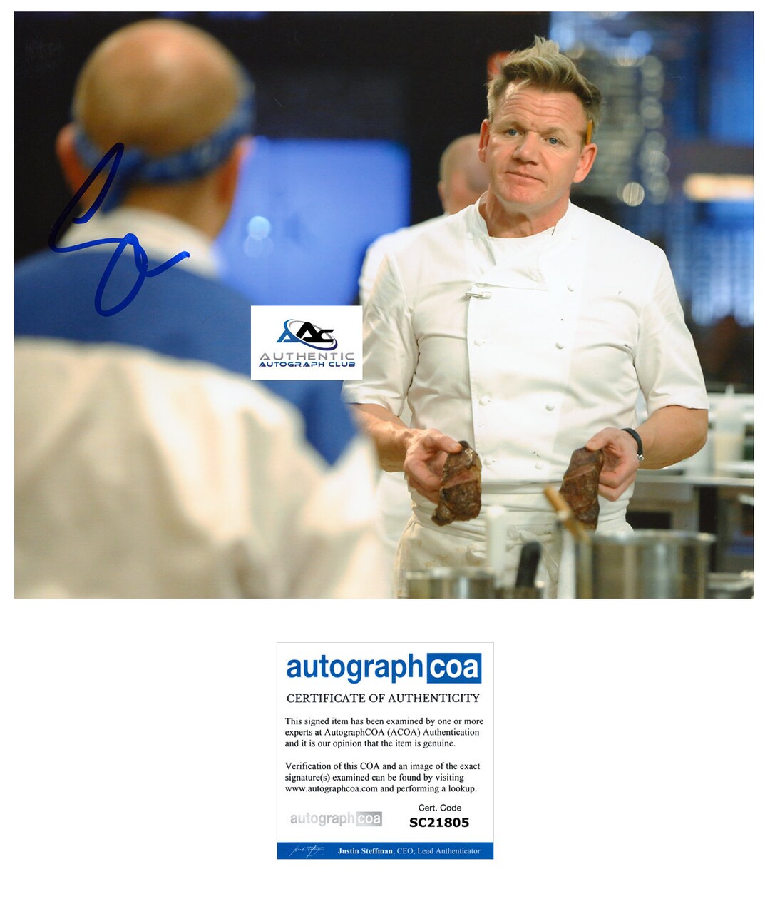 Gordon Ramsay Autograph Signed 8x10 Photo Masterchef - Etsy