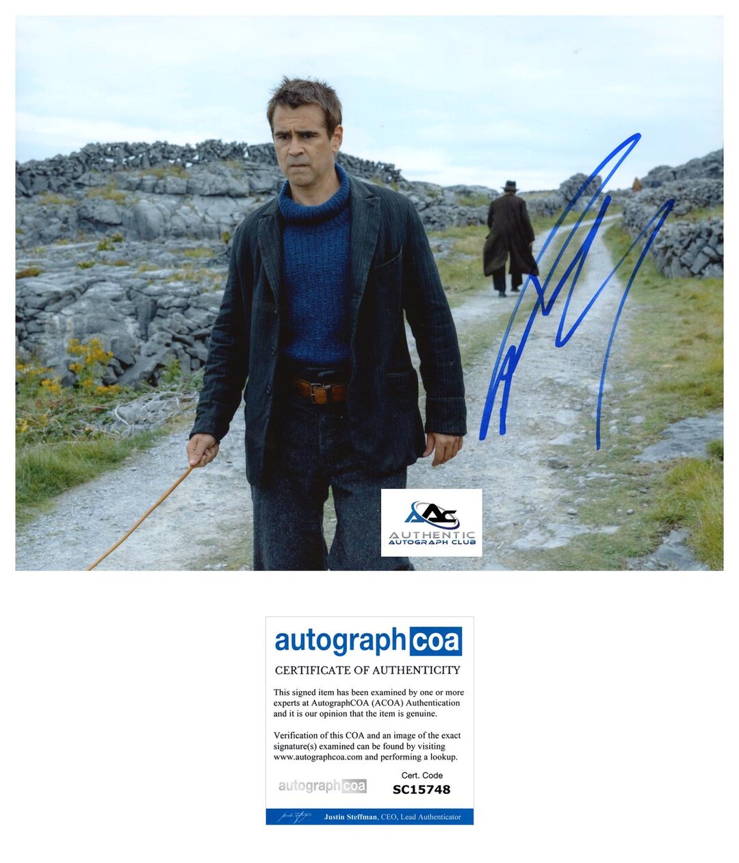 Colin Farrell Autograph Signed 8x10 Photo the Banshees of Inisherin ...