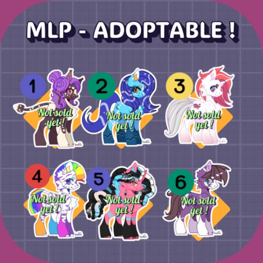 Pony for Adoption: Feral Fursona Character Design, My Little Pony OC ...