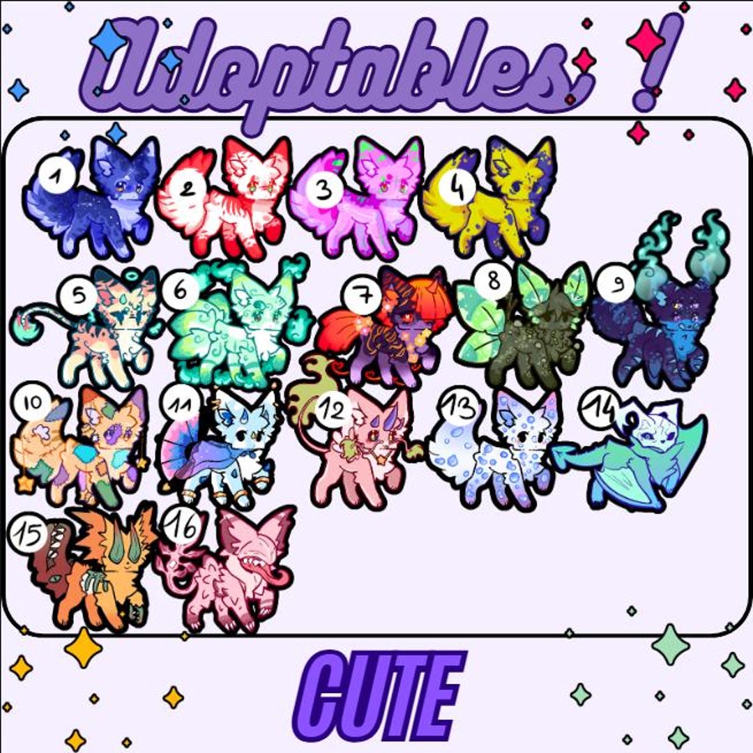 Furry Character Adopt: Digital Anthro Fursona Multispecies Adoptable ...