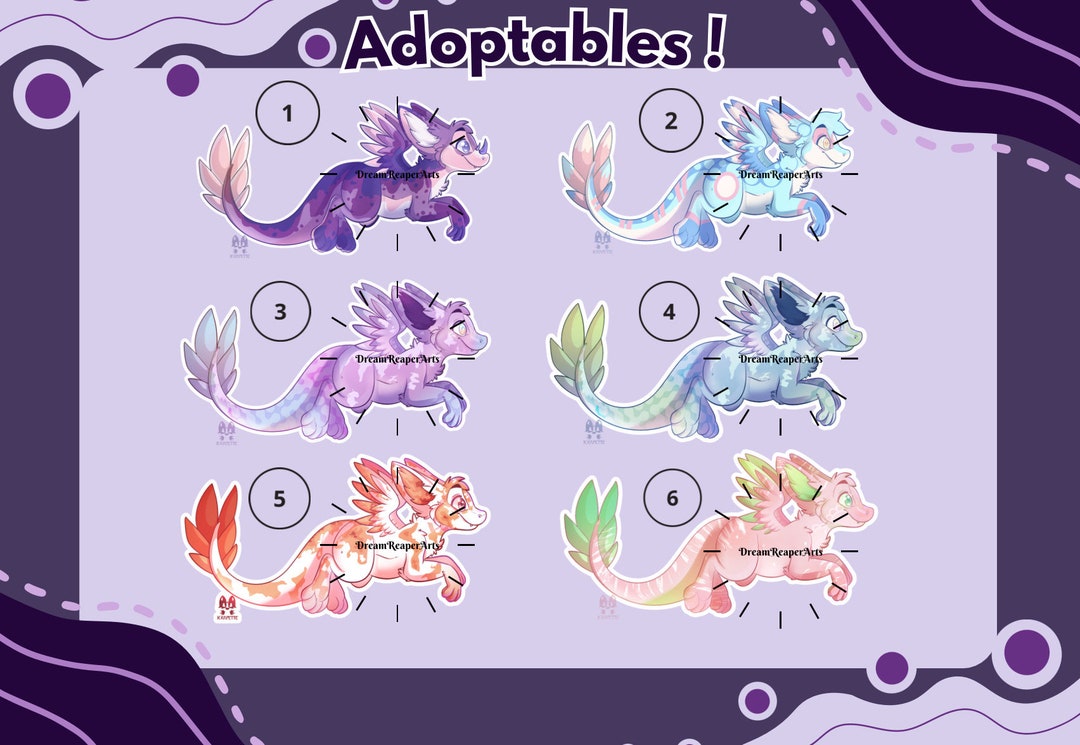 Adoptables Furry Designs Ocs - Etsy
