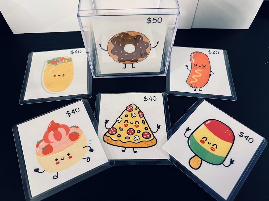 Cute Junk Food Character Savings Challenge Box - Etsy