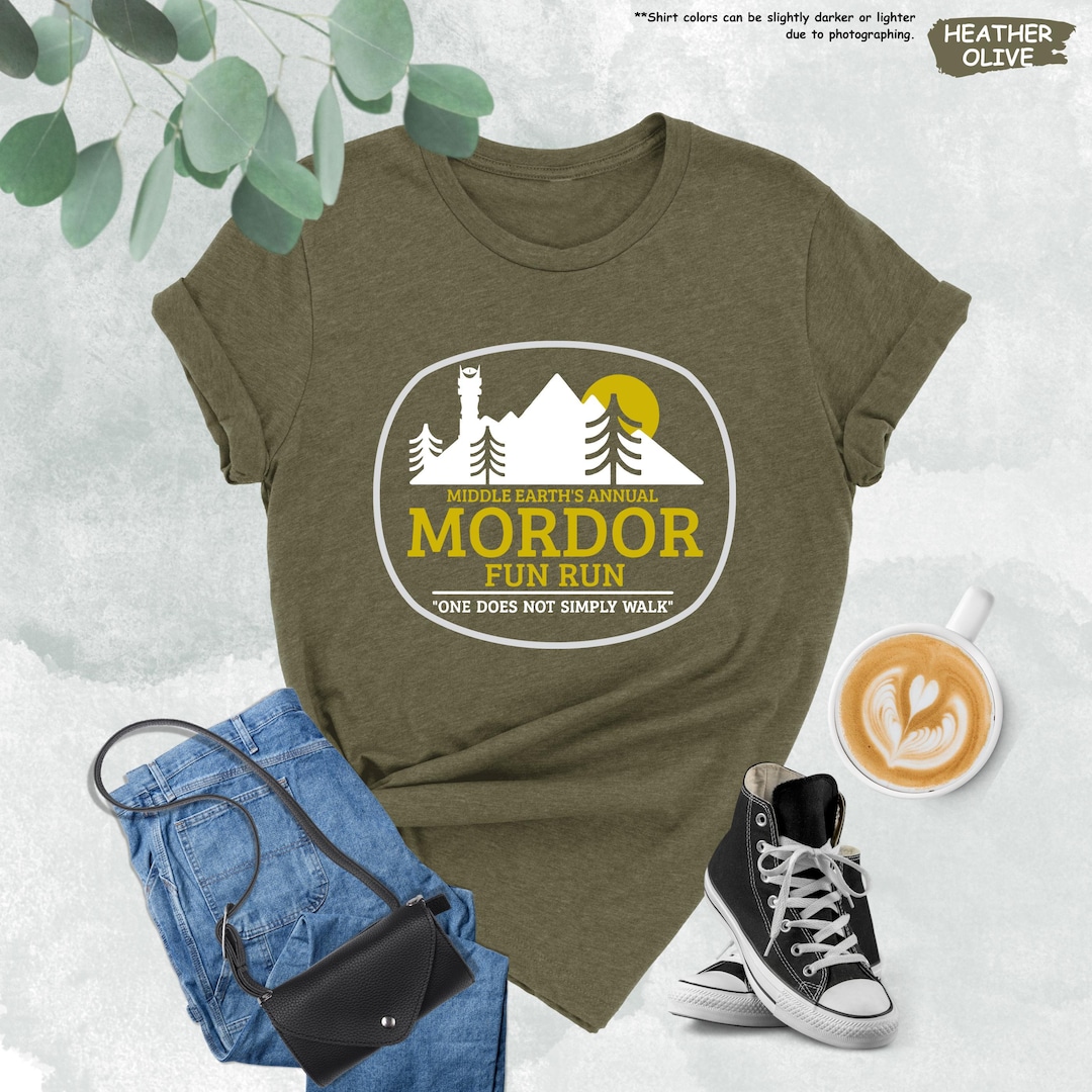 Middle Earth's Annual Mordor Fun Run Shirt, Rings of Power Shirt ...