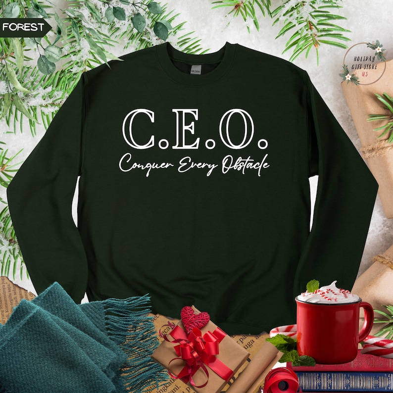 CEO Sweatshirt, Conquer Every Obstacle Sweatshirt, Girl Boss Sweater ...