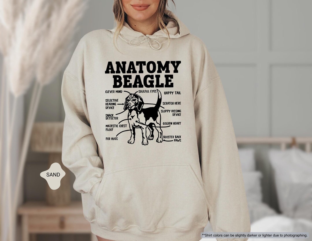 Anatomy of A Beagle Hoodie, Beagle Sweatshirt, Funny Dog Sweater, Gift ...