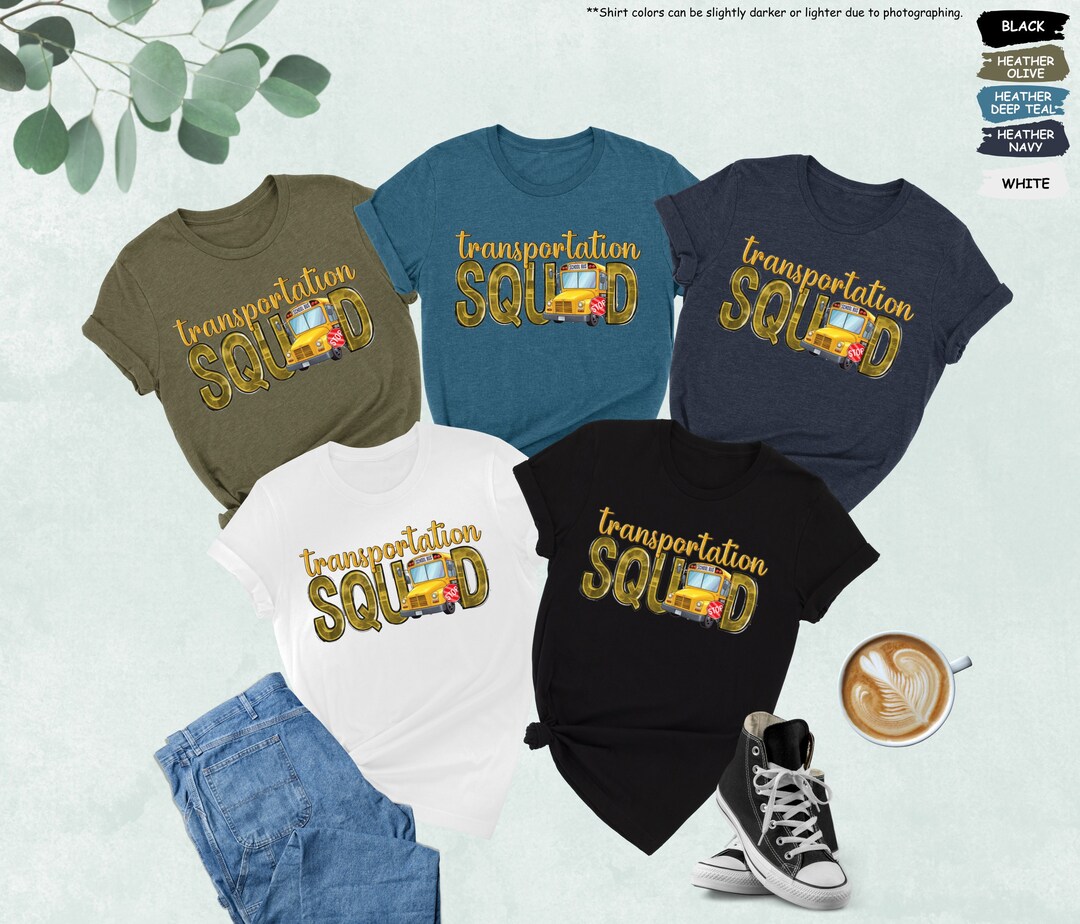 Transportation Squad Shirt, School Bus Shirt, Transportation Tshirt ...