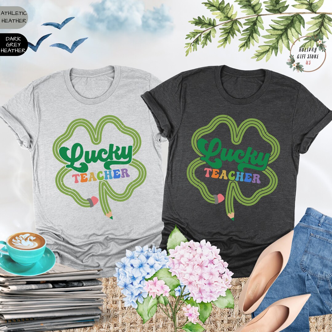 Lucky Teacher Shirt, Teacher St Patricks Day Shirt, Teacher Shamrock ...
