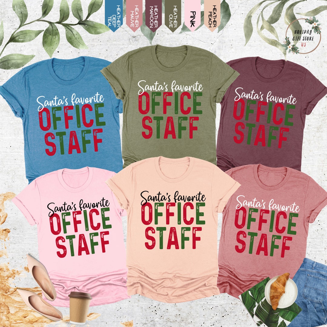 Christmas Office Shirt Santas Favorite Office Staff Shirt School
