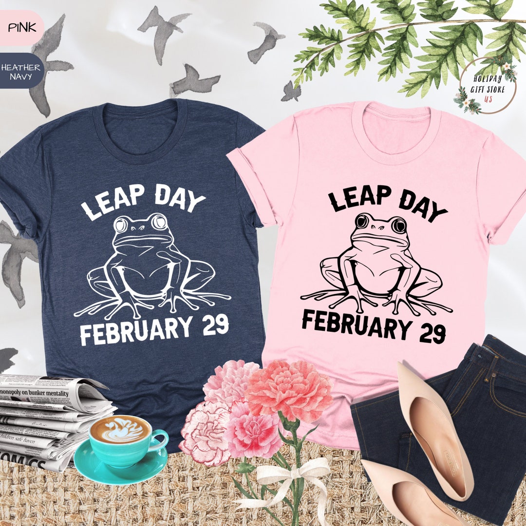 Leap Year February 29 Shirt, Leap Year Shirt, Leap Year Birthday, Frog ...