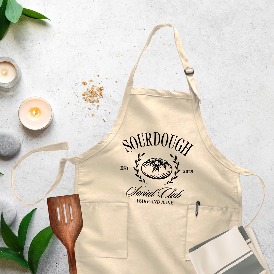 Wake and Bake Apron, Bread Apron, Sourdough Apron, Baker Gift, Baking ...