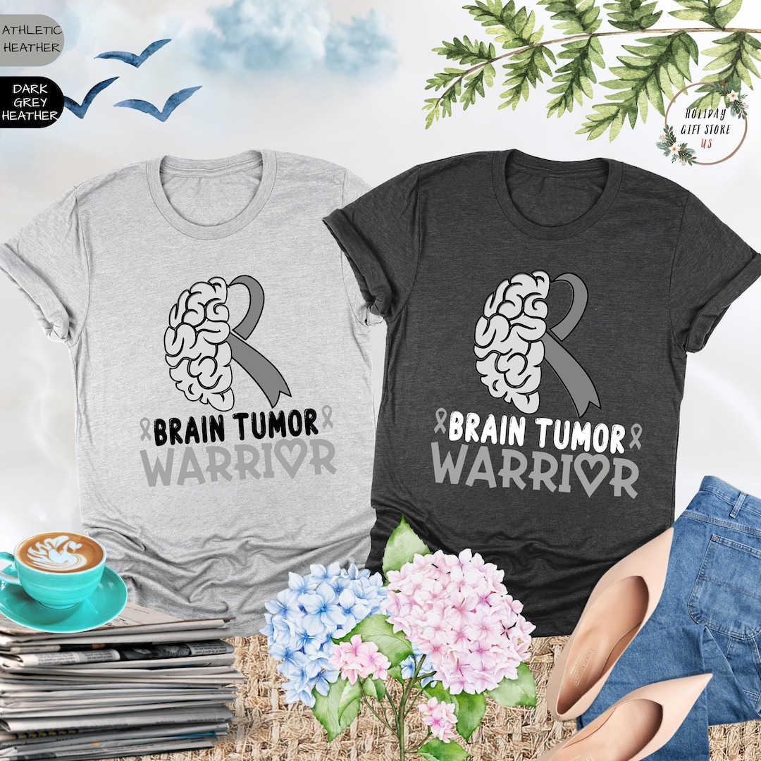 Brain Tumor Warrior Shirt, Brain Cancer Awareness, Brain Tumor Shirt ...