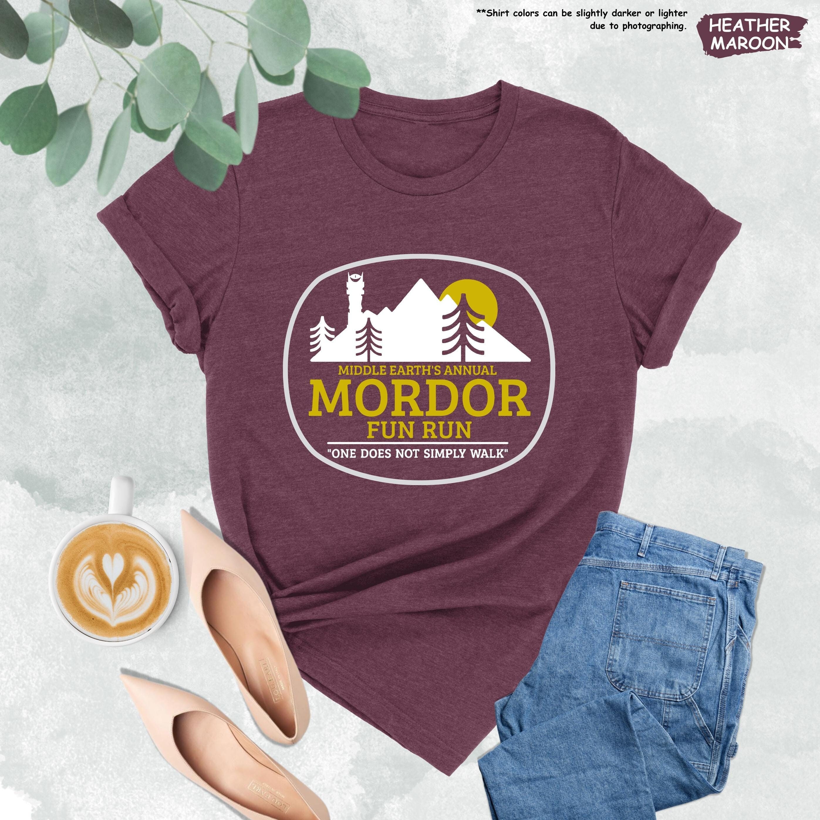 Middle Earth's Annual Mordor Fun Run Shirt, Rings of Power Shirt ...