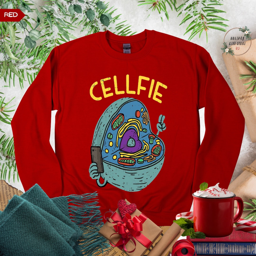 Cellfie Sweatshirt, Funny Science Sweatshirt, Biology Sweater, Science ...
