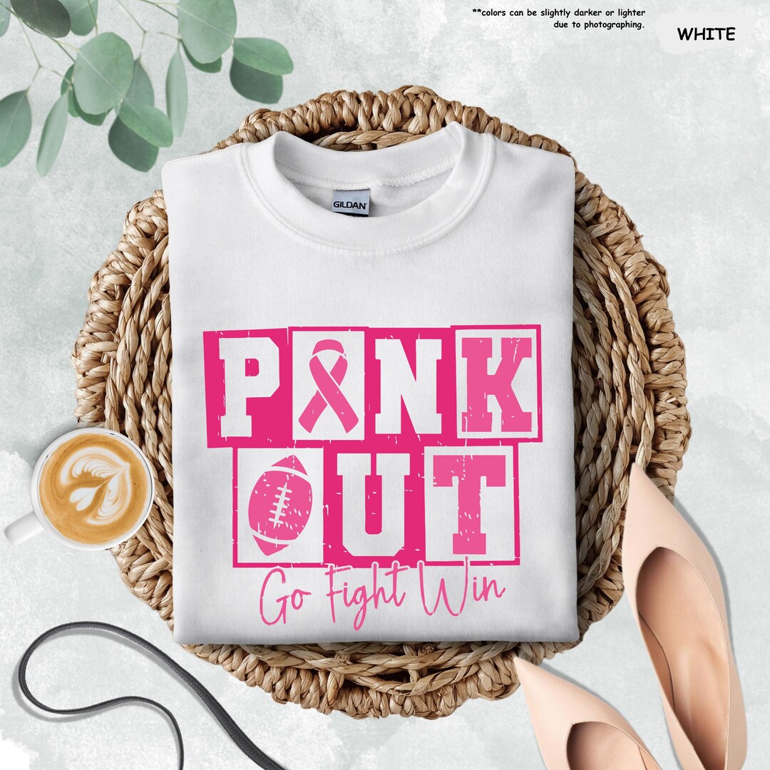 Pink Out Go Fight Win Shirt, Football Breast Cancer Support Shirt, We ...