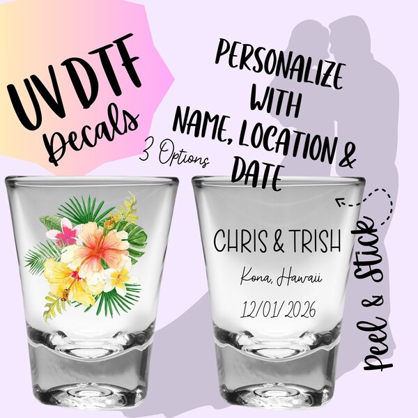 Uv Dtf Shot Glass Decals - Etsy