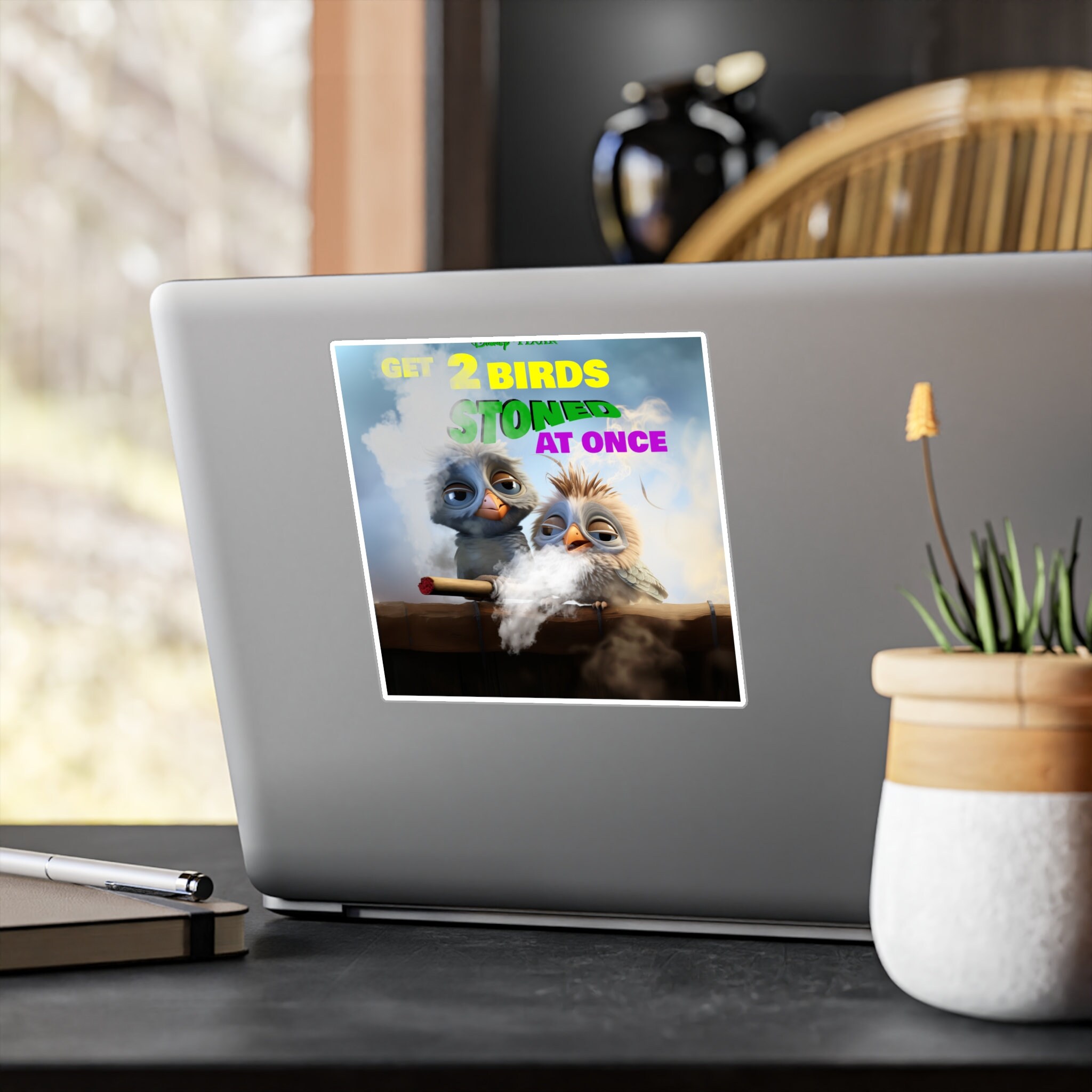 2 Birds Stoned at Once Vinyl Decal - Etsy