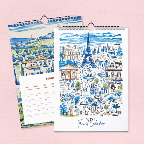 2024 France Wall Calendar - Etsy