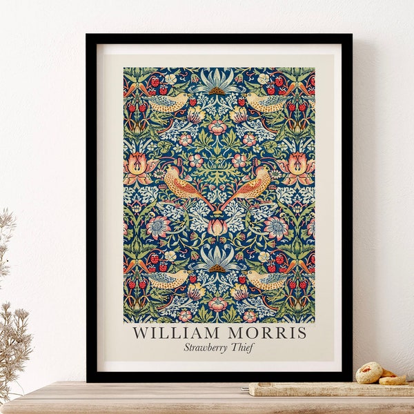 William Morris Birds Poster - Etsy