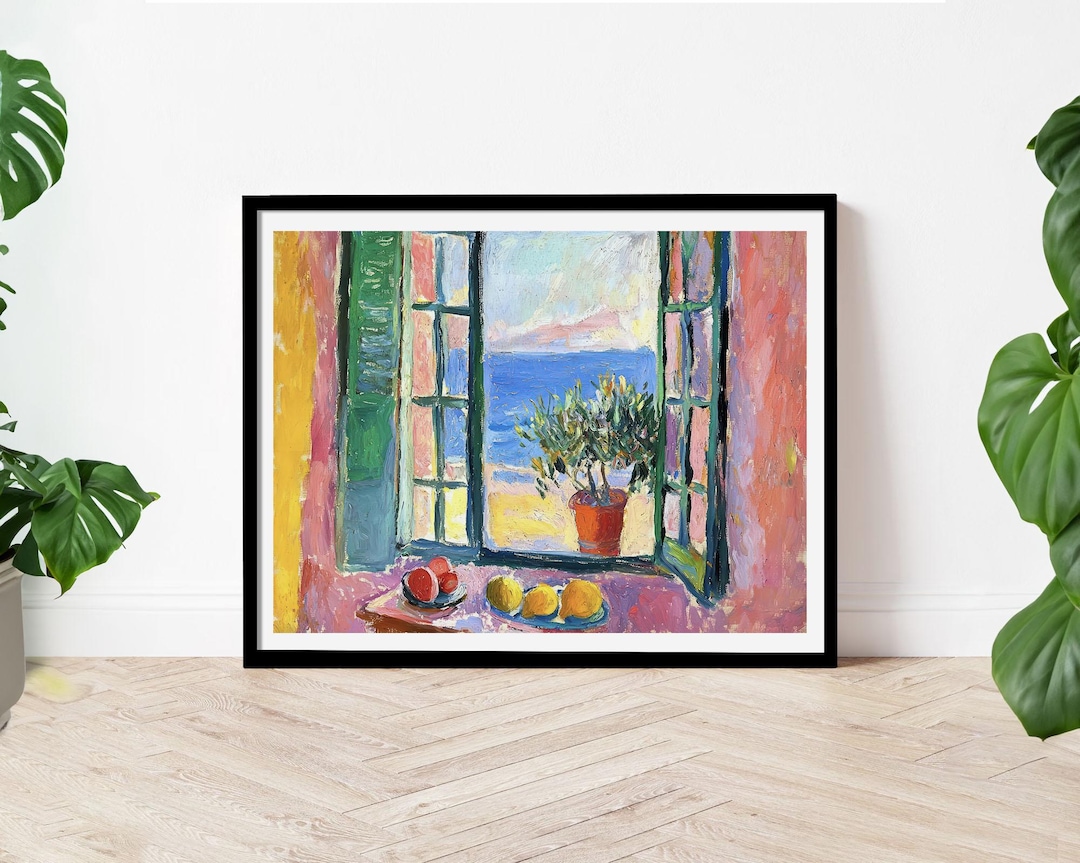 Matisse Art, Open Window Lemons, Plants, Matisse Style Landscape Wall ...