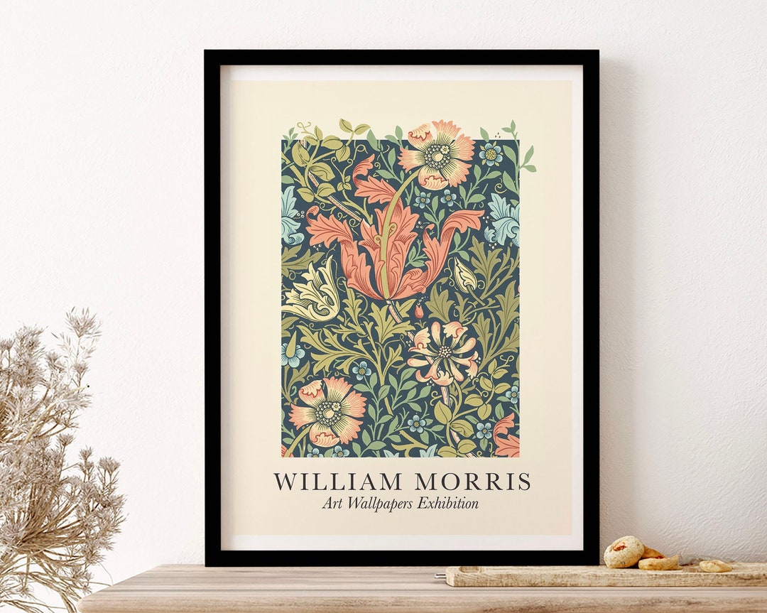 William Morris John Henry Dearle Poster Flower Botanical Wall Art Print ...