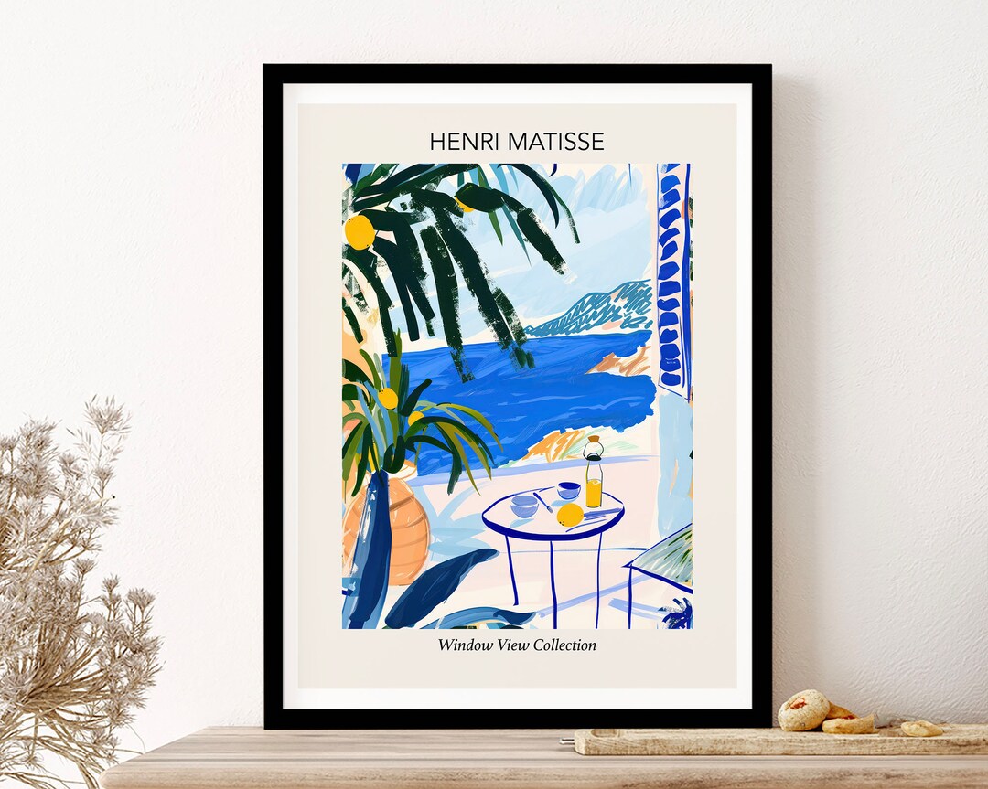 Matisse Window View Collection Summer Holidays Wall Art Print Poster ...