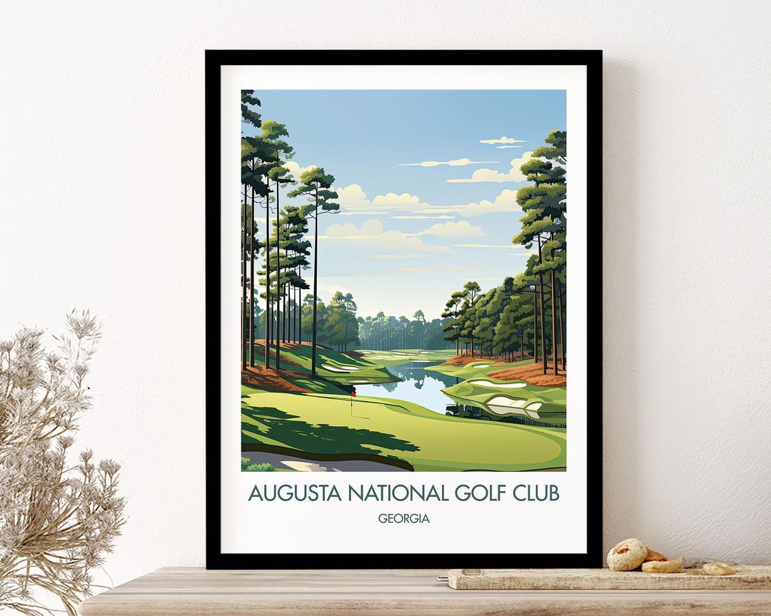 Augusta National Golf Club Georgia Augusta Poster Wall Art Print Poster ...