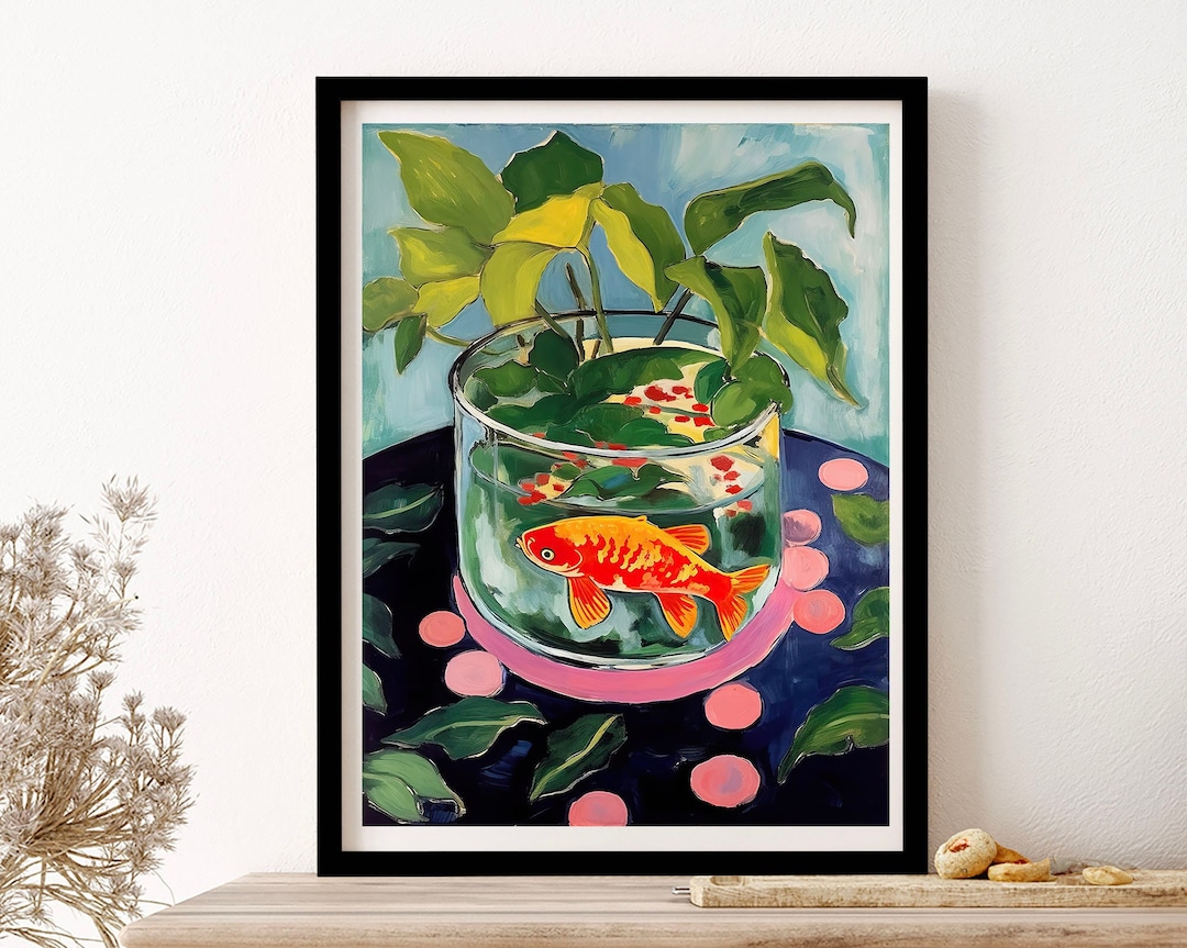 Matisse Goldfish in A Bowl Painting Wall Art Print Poster Framed Art ...