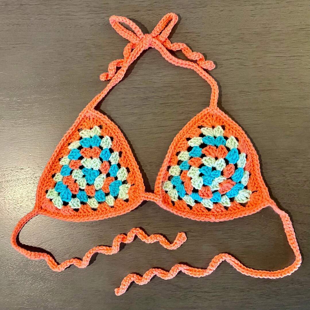 Granny Square Bikini Top - Etsy