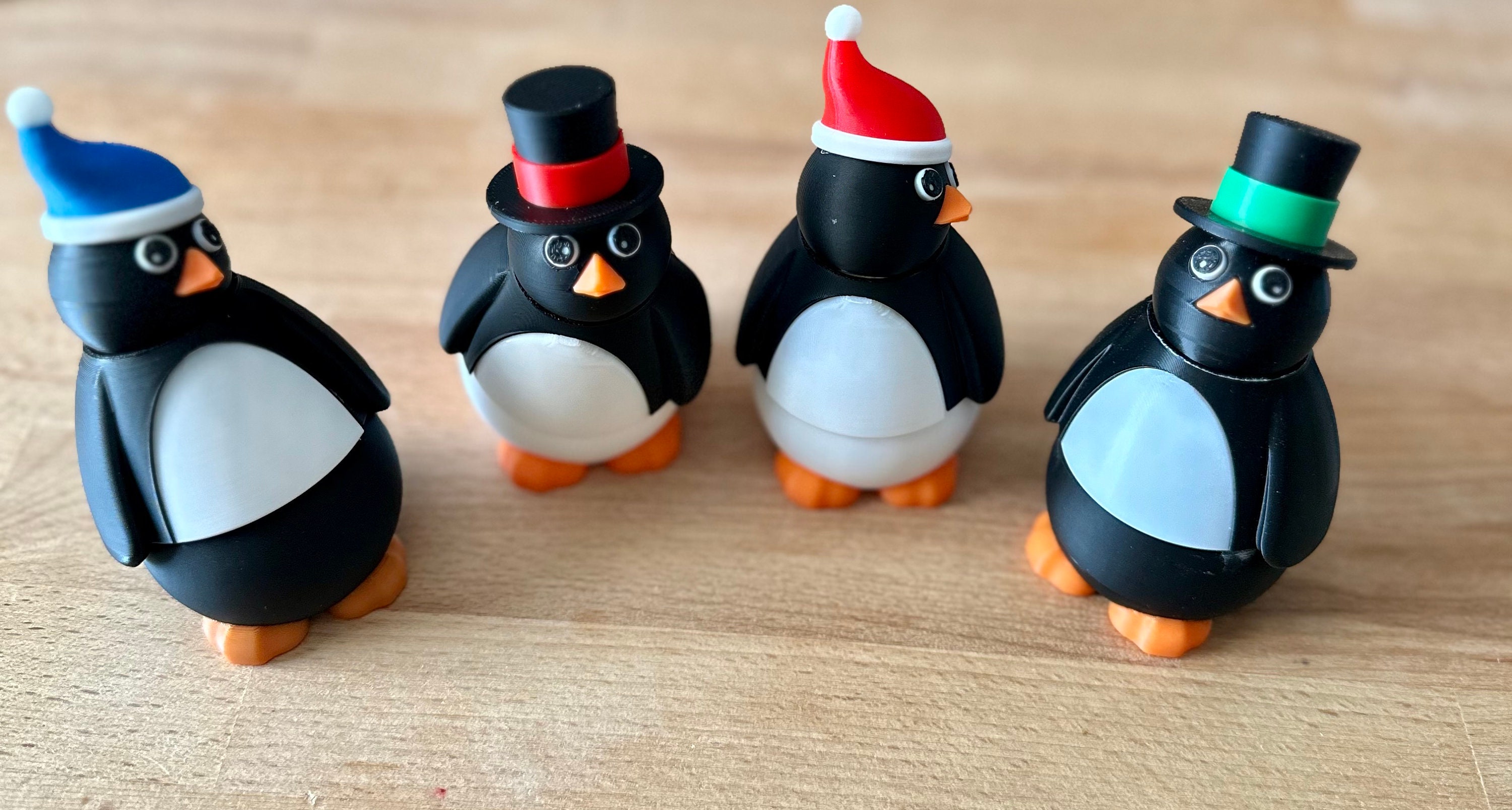 Adorable 3D Printed Posable Penguin - Articulated Penguin Figurine - Etsy