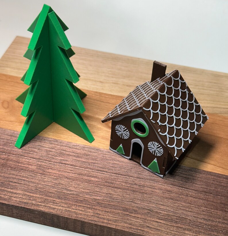 DIY 3D Printed Gingerbread House Model Kit A Sweet Holiday Project - Etsy