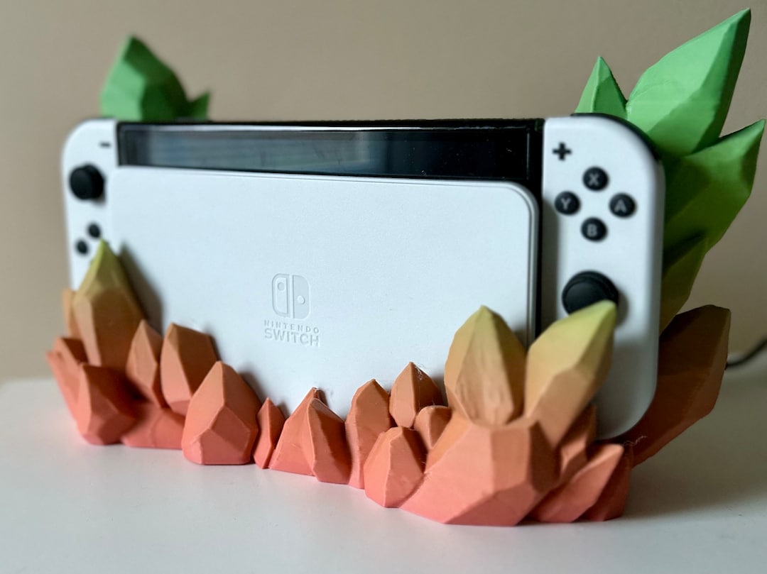 3D Printed Nintendo Switch Crystal Dock - Gaming Accessories - OLED or ...