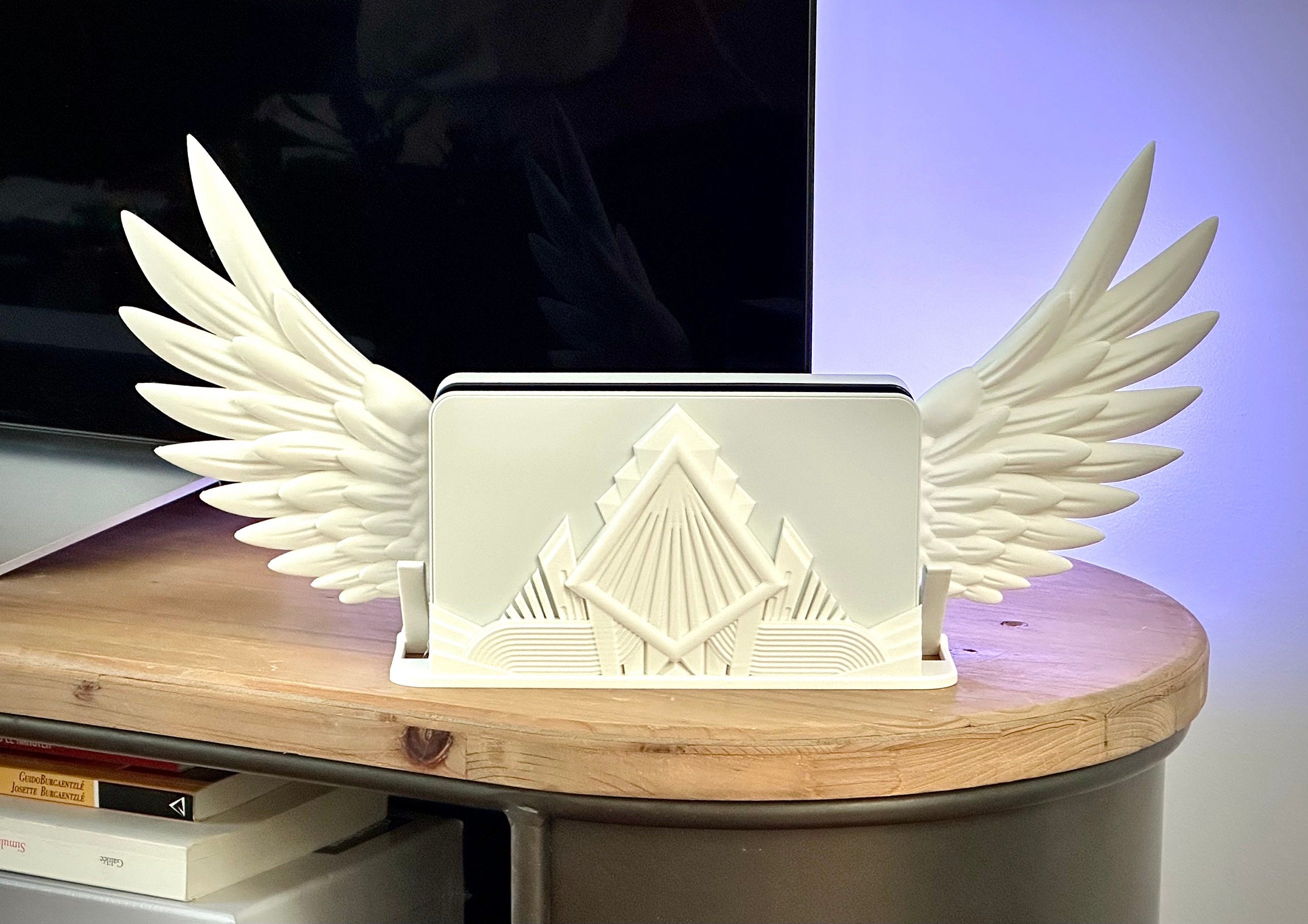 Art Deco Style 3D Printed Nintendo Switch Dock With Moving Wings ...