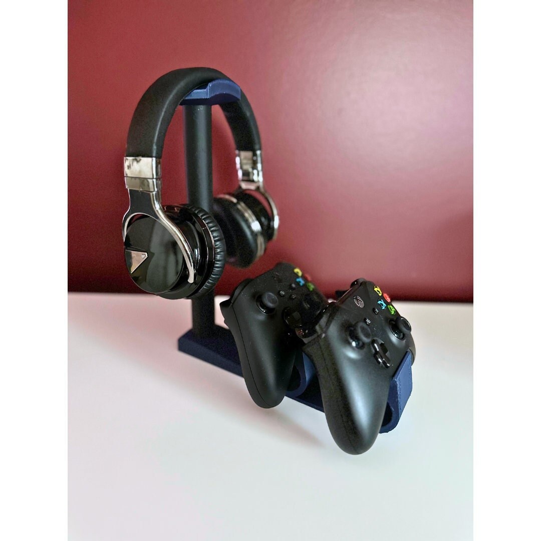 Universal Game Controller and Headset Desktop Stand - 3D Printed Xbox ...