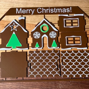 DIY 3D Printed Gingerbread House Model Kit - A Sweet Holiday Project - Etsy
