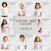 Toddler and Youth Size Chart Mockup Bundle, Kids Size Chart Mockups ...