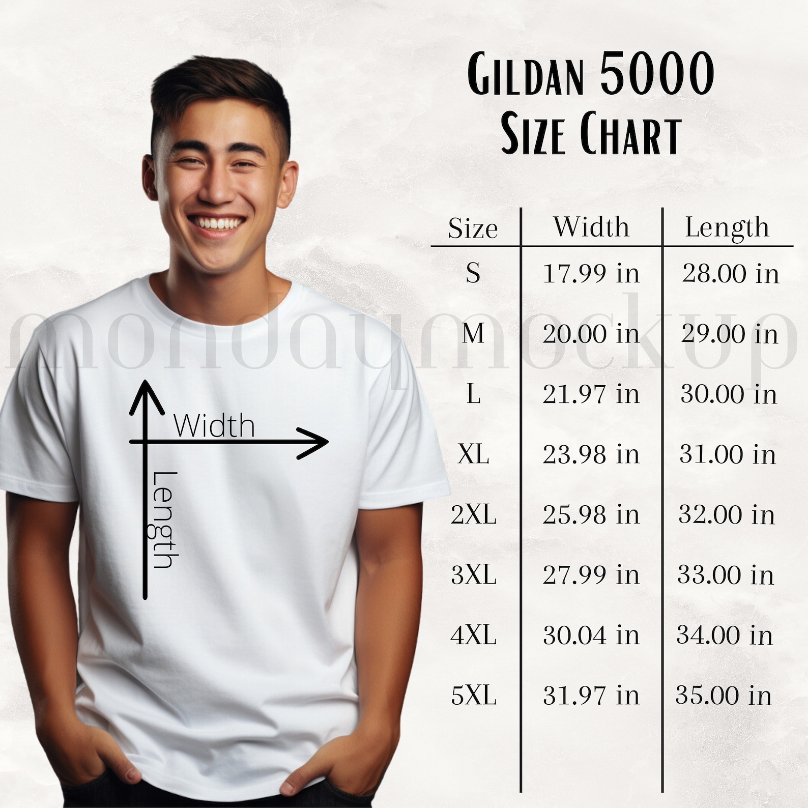 5000 Size Chart Mockup G5000 Size Chart G 5000 Unisex Size Chart Mens T ...