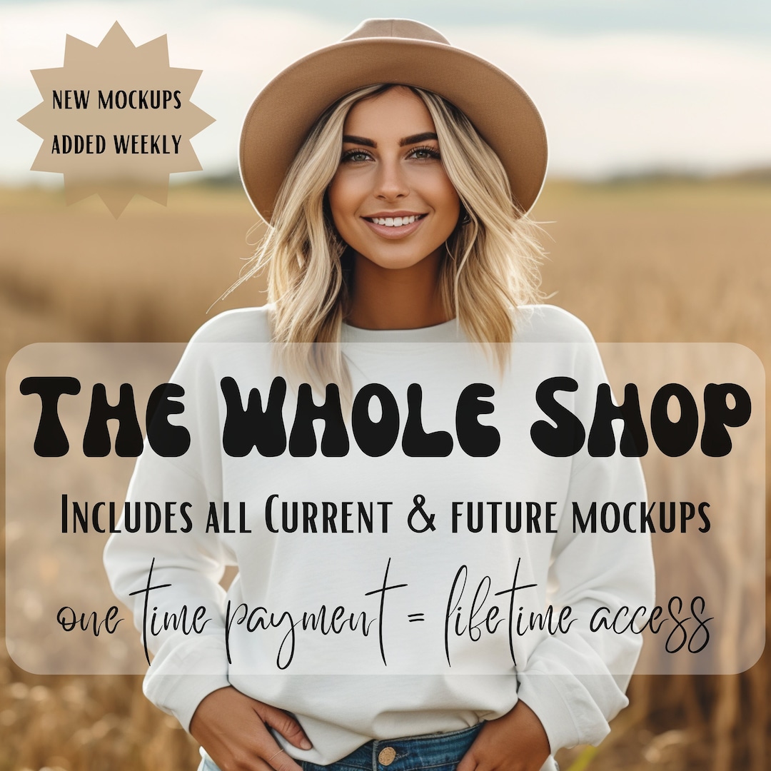 WHOLE SHOP BUNDLE | Whole Shop Mockup Bundle, Entire Shop Bundle, Model ...