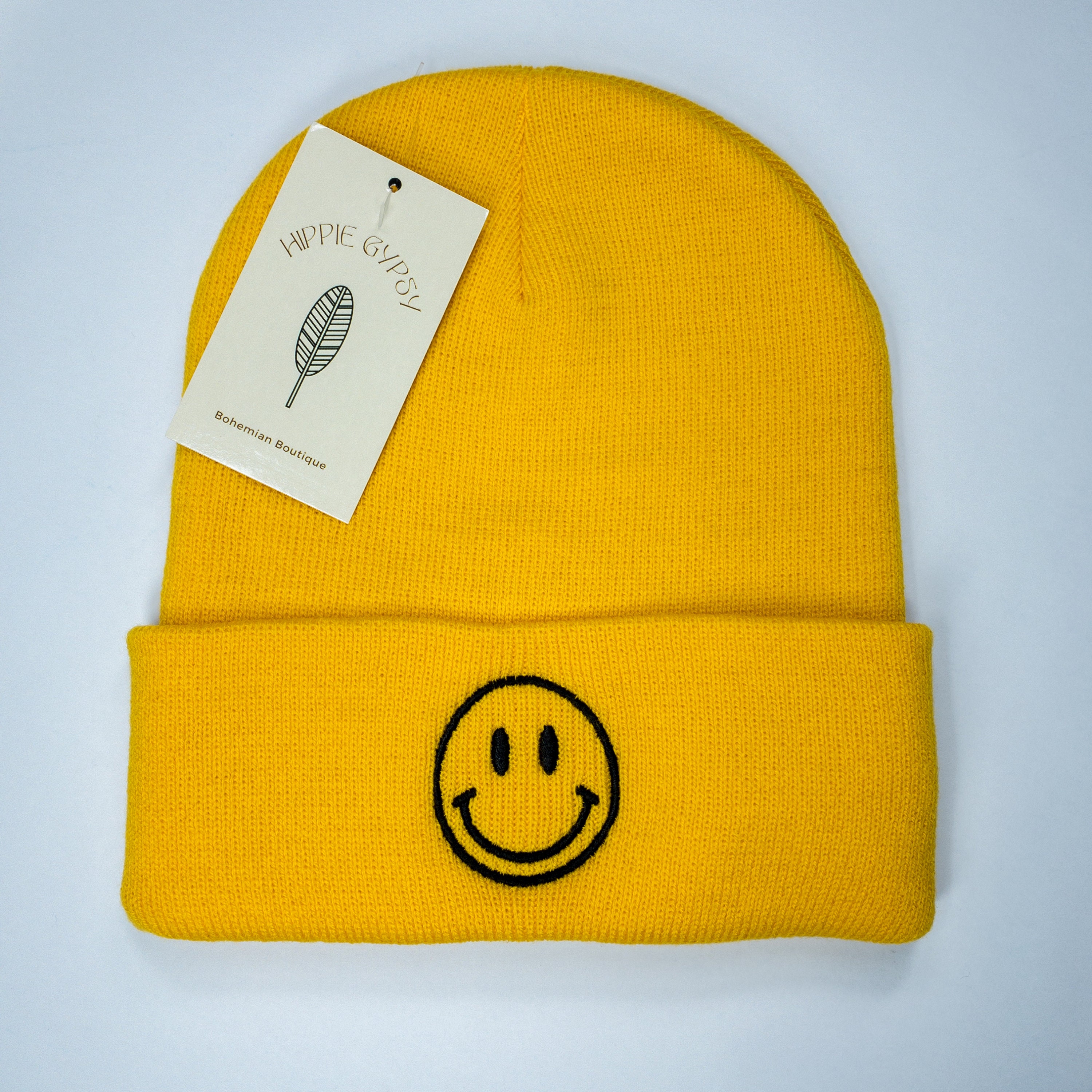 Smiley Face Embroidered Beanie - Smiley Face Embroidery - Etsy