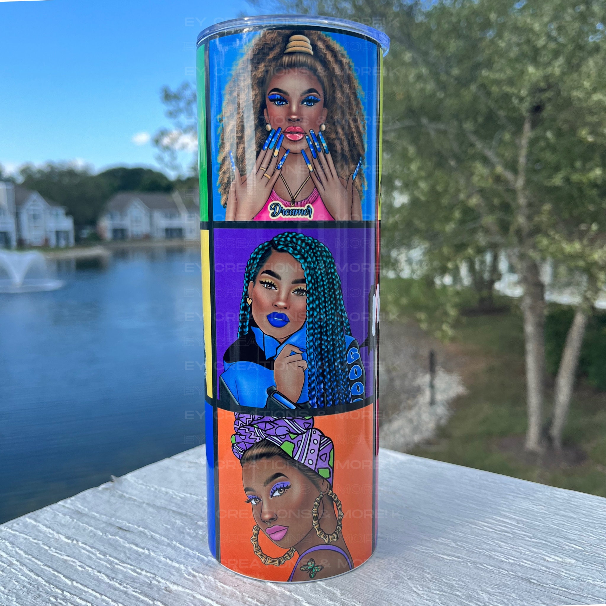 The Melanin Bunch, Graffiti Tumbler, Sistas, Black Women, Sisterhood ...
