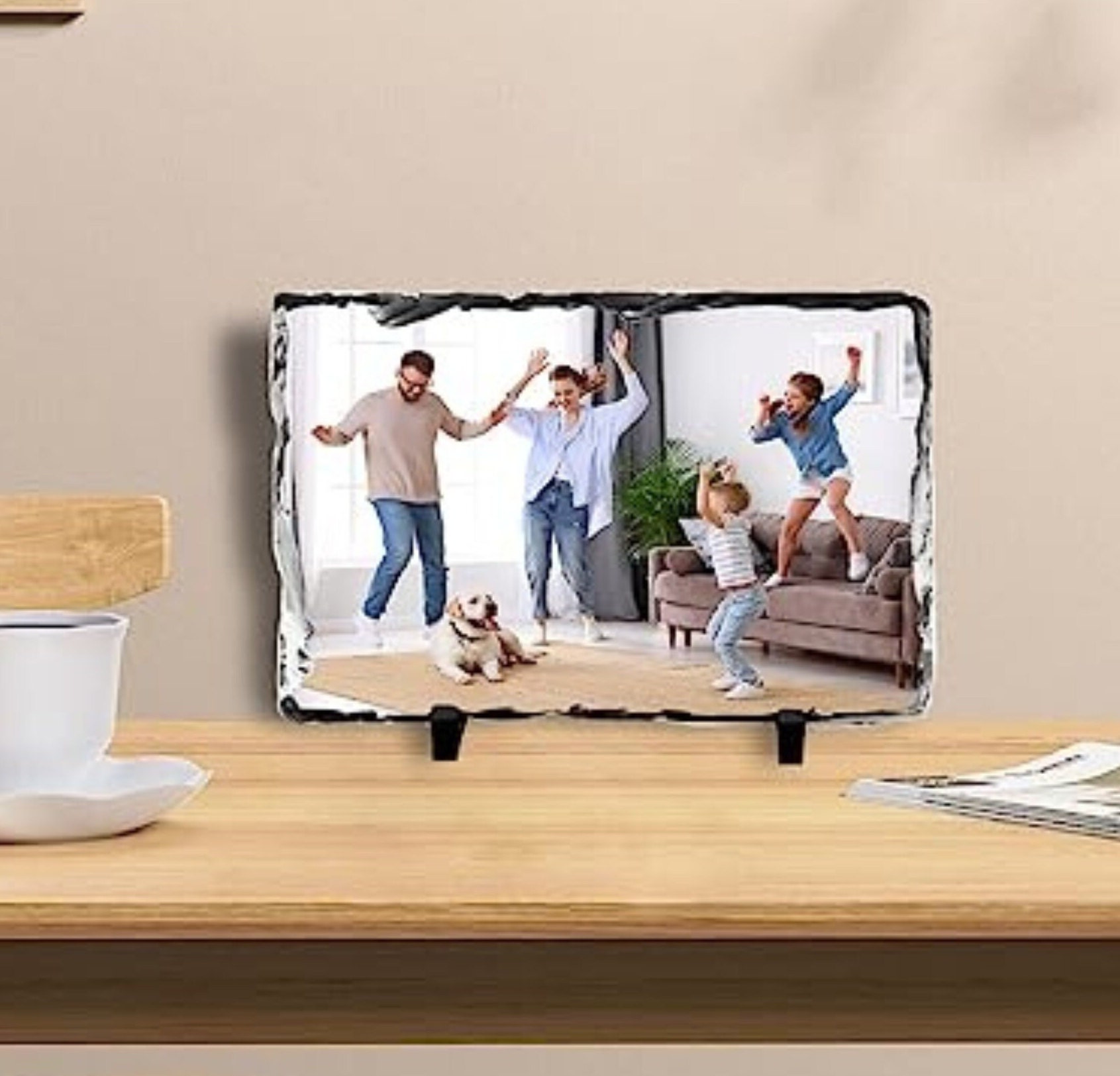 Custom Photo Slate, Wedding Gifts, Family, Newborn, Rock Slate ...