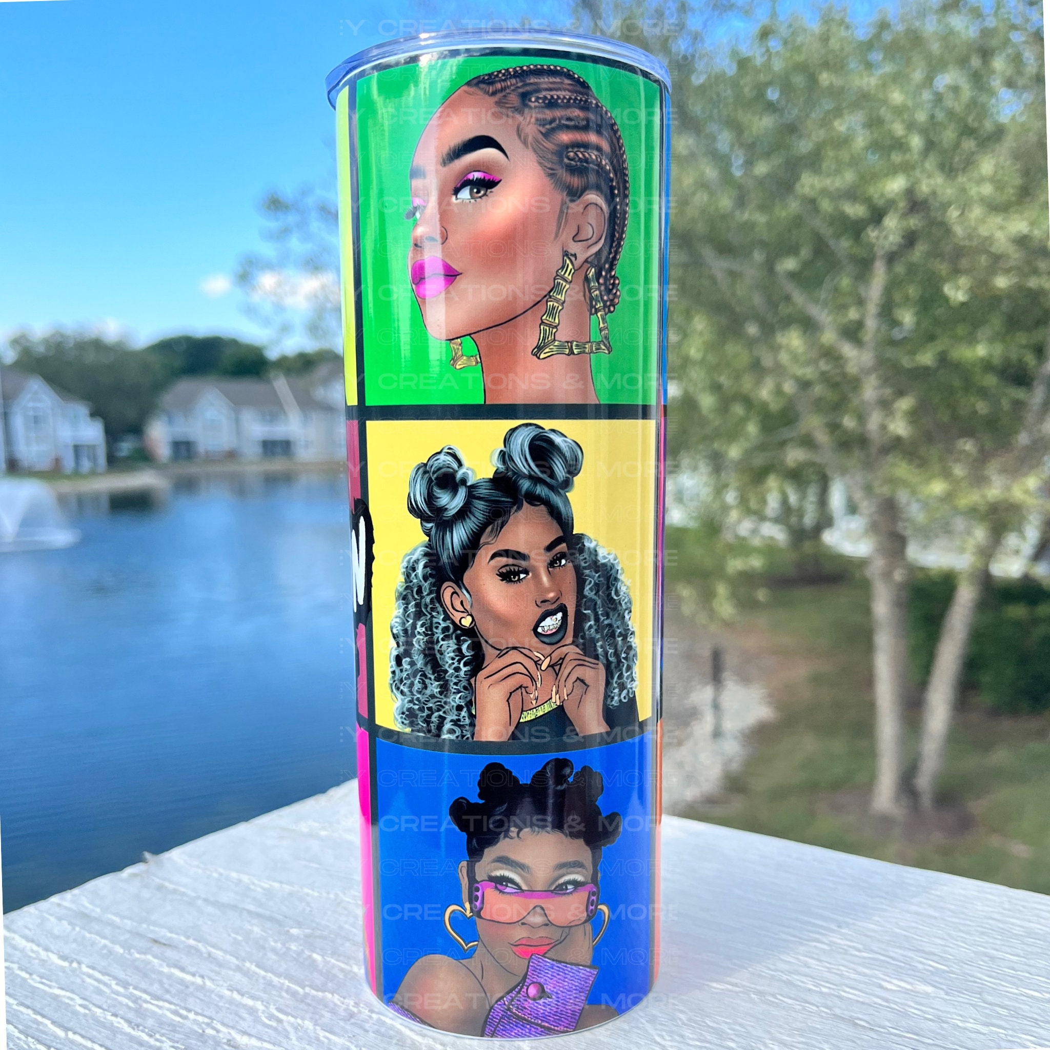 The Melanin Bunch, Graffiti Tumbler, Sistas, Black Women, Sisterhood ...
