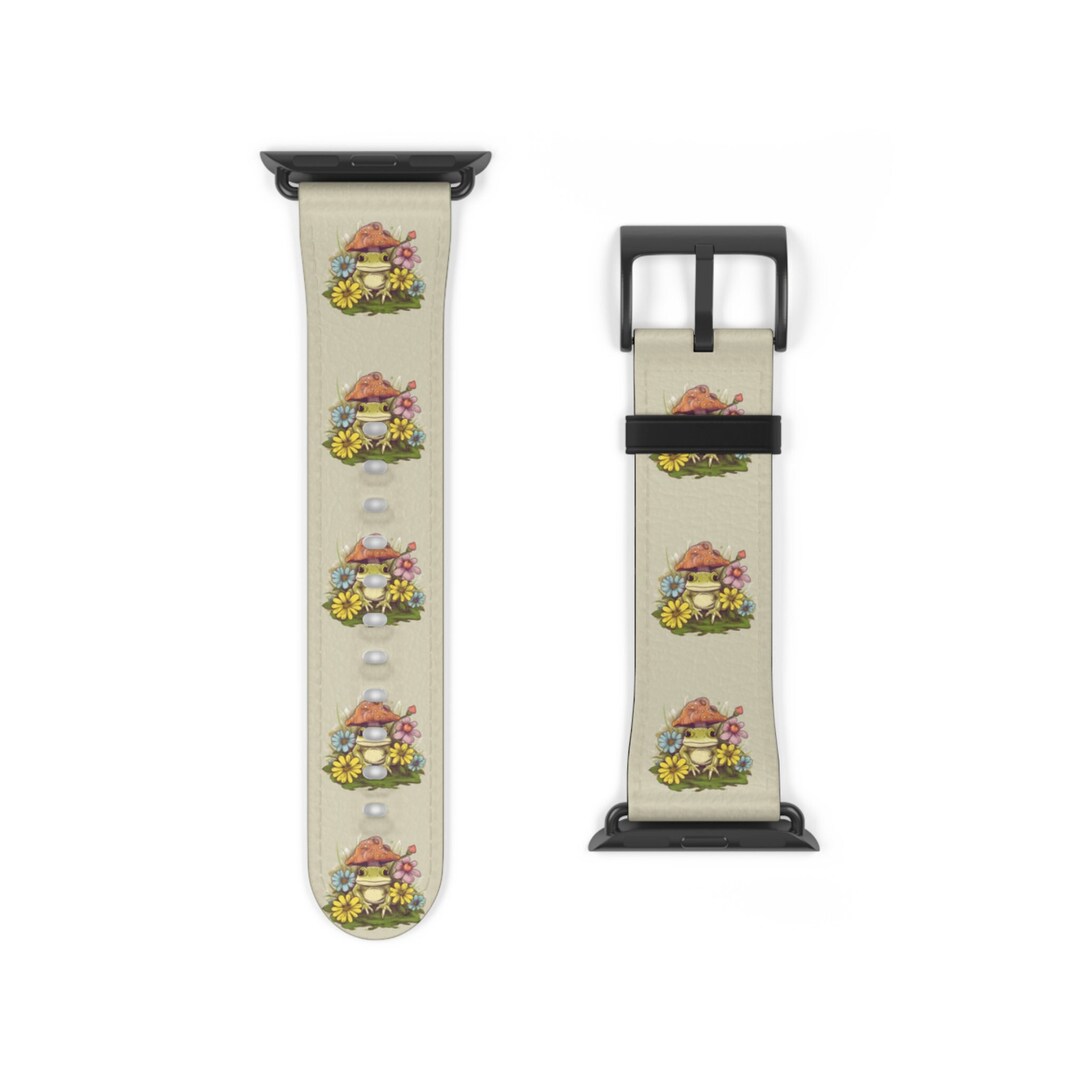 Apple Watch Band, Cottagecore Watch Strap, Frog Watch Strap, Faux ...