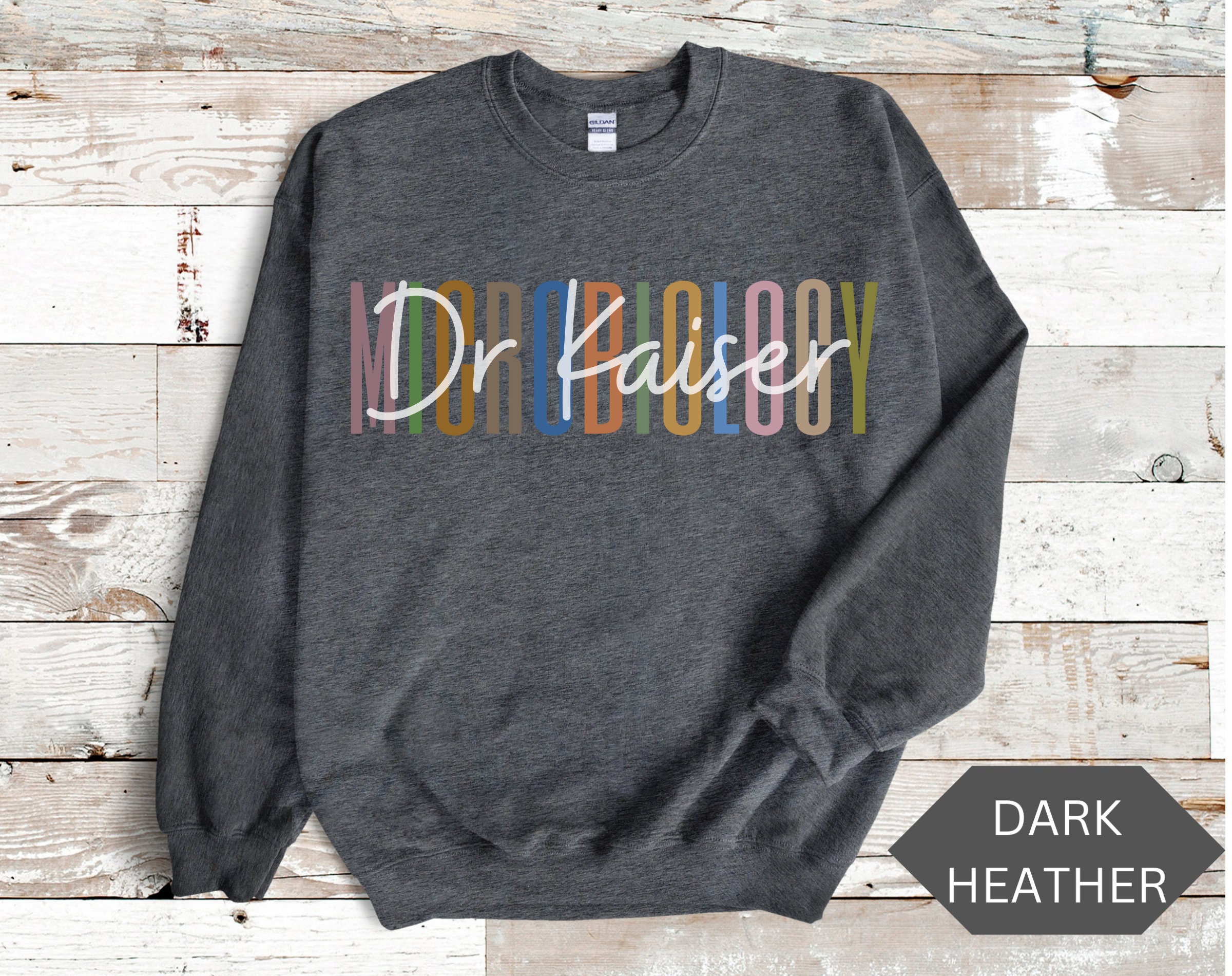 Microbiology Sweatshirt, Custom Name Microbiology Shirt, Personalized ...