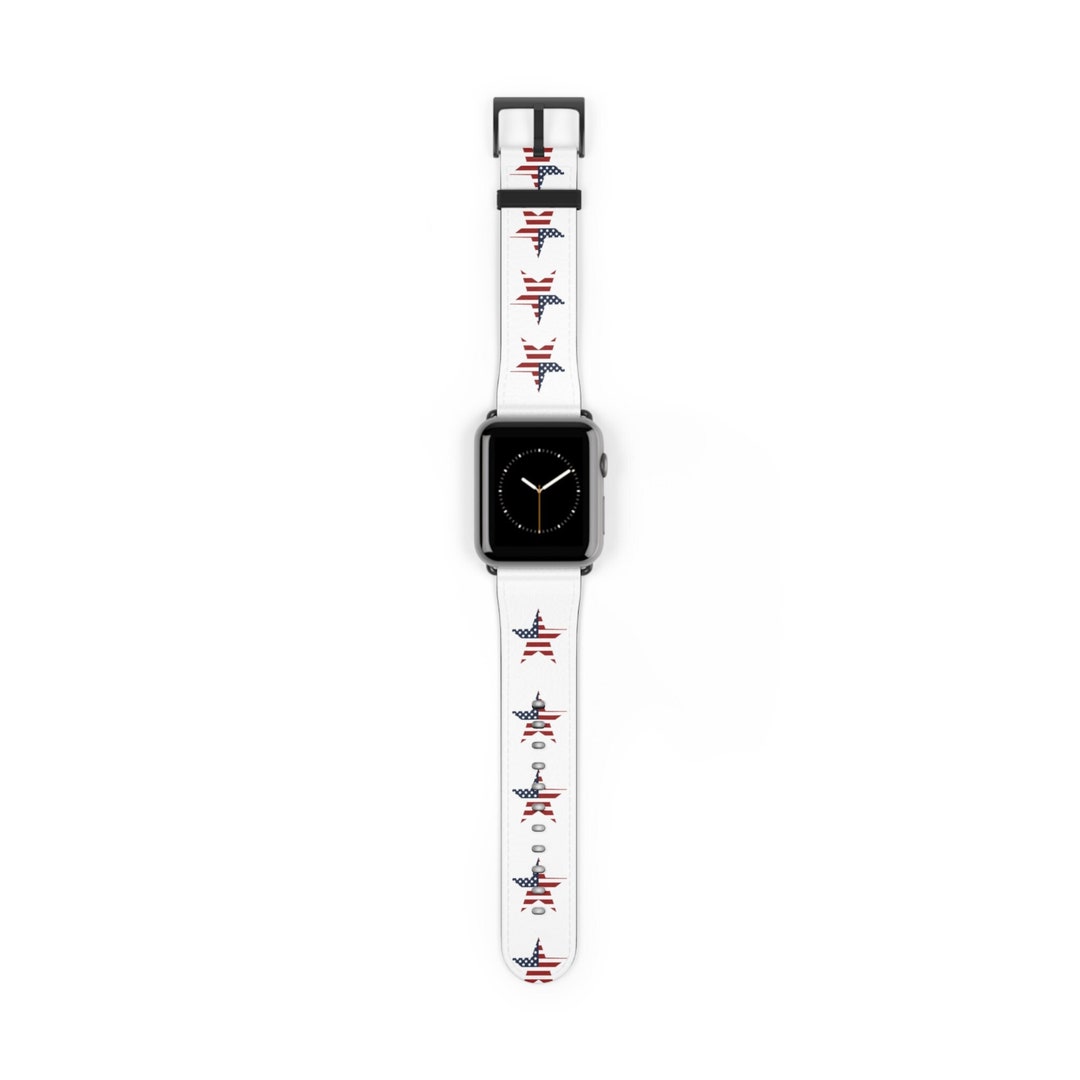 Apple Watch Band, American Flag Watch Strap, Patriotic Watch Strap ...