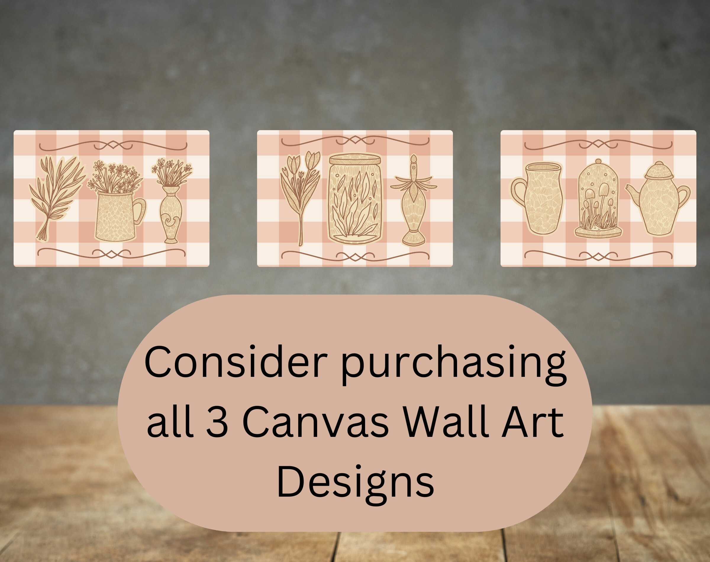 Canvas Wall Art, Cottagecore Canvas Gallery Wraps, Cottage Core Wall ...