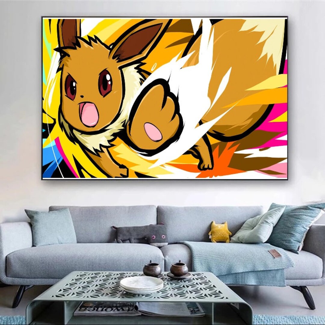 Eevee Pokeart Canvas/ Glossy Poster - Etsy