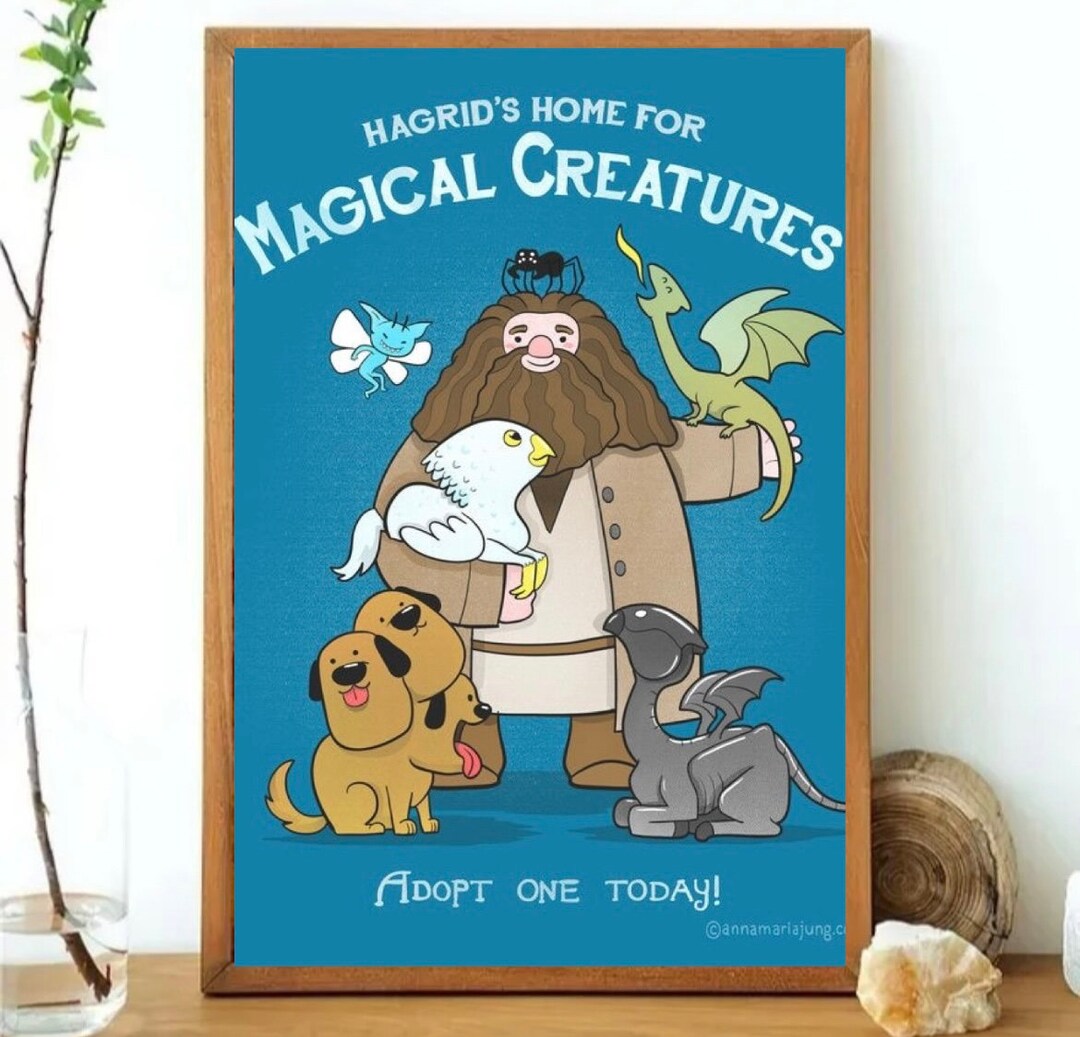 Wizard Creatures Cartoon Canvas Poster Wall Art Home Decor - Etsy