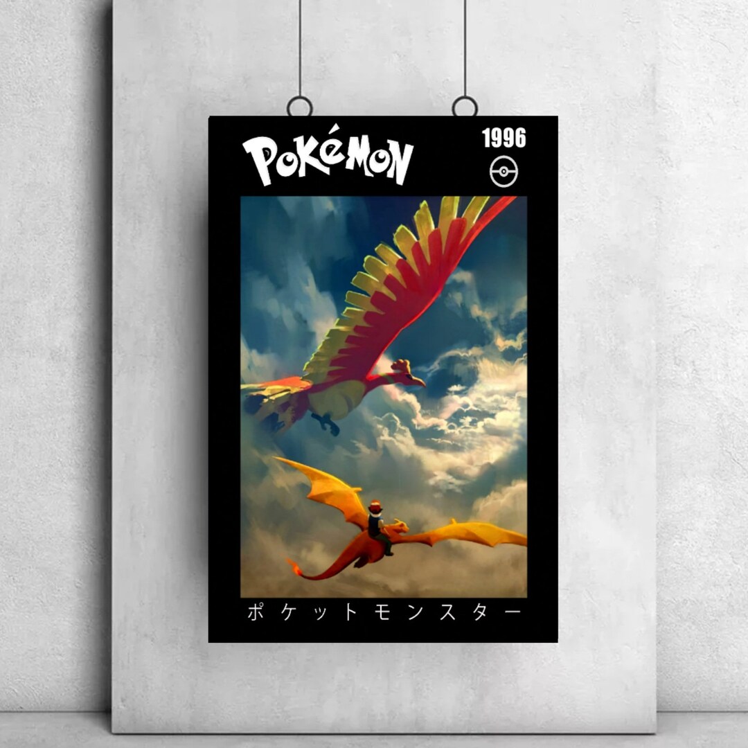 Ho-oh Flying Pokemon Art Anime Canvas Poster Wall Art Home Decor - Etsy
