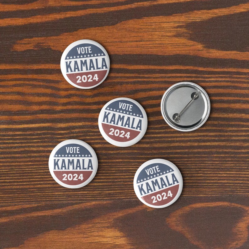 Kamala Harris Election Campaign Buttons 2024 Presidential Election Pins ...